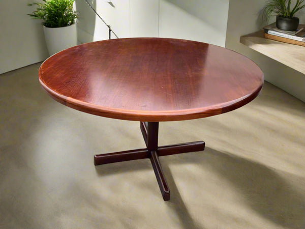 Round wooden conference table - Recycled Office Furnishings